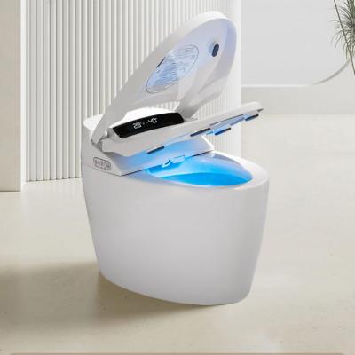 China 110V/220V Ceramic Fully Automatic European Style Smart Bathroom Sensor Automatic Flush for sale