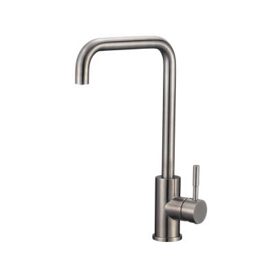 China 304 Stainless Steel Pull Down Kitchen Faucet Modern Design Hot And Cold Waterr Tap for sale