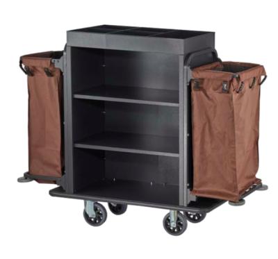 China Flip Top Design Hotel Room Service Trolley Cart With Thickened Aluminum Castings for sale