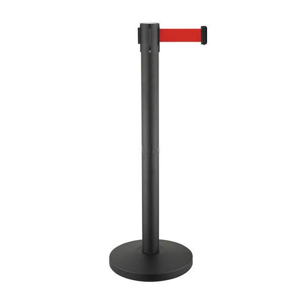 Quality Adjustable Length Hotel Retractable Barrier Stainless Steel Rail Stand Lobby Supplies for sale
