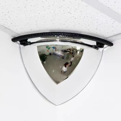 China Indoor Hemisphere 1/8 Spherical Wide Angle Convex Mirror 30cm-120cm Space Saving for sale