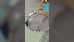 Wide-Angle Convex Safety Mirror for Indoor Factory, Garage, Warehouse & Road Corner