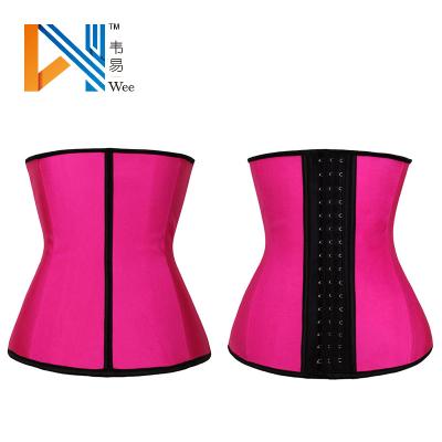 China Women Bustier 4 Steel Boned Durable Hooks Body Slimming Shapers Waist Cincher Trainer for sale