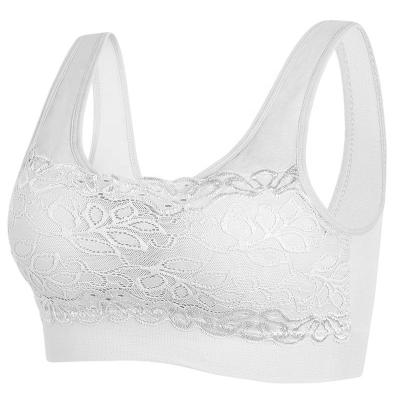 China Breathable Womens Triangle Bra Active Wear Seamless Push Up Lace Big Size for sale