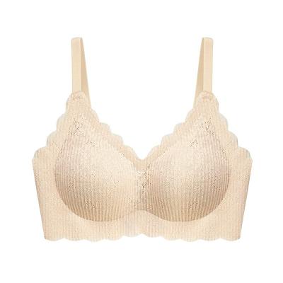China No trace thin sexy lace bra breathable no underwire comfortable underwear for women for sale