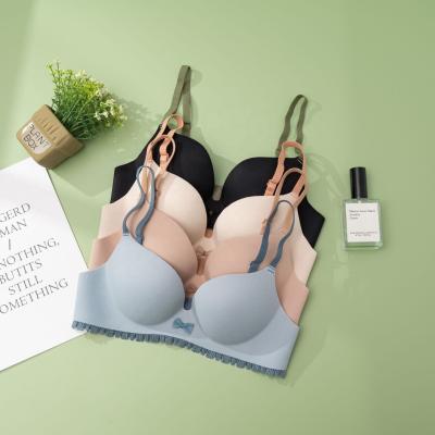 China Sexy lingerie women one piece bra traceless small chest gather bra wholesale for sale