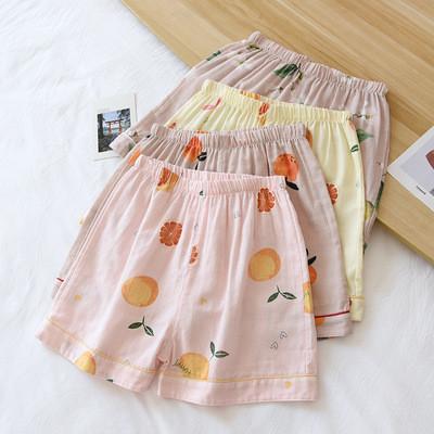 China Women's Shorts Cotton Pajama Trousers Loose Beach Pants Soft Comfortable Home Pants Summer Casual Pants for sale