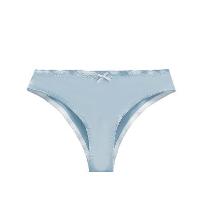 China Japanese girl bowknot midwaist briefs lace edge cotton crotch briefs box set ladies underwear for sale