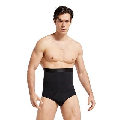 China Men tummy shaper briefs high waist body slimmer underwear firm control belly girdle abdomen compression panties for sale