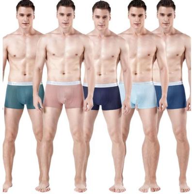 China Modal multi colors fashion mens boxers briefs solid sexy underpants breathable boxer briefs mens underwear for sale