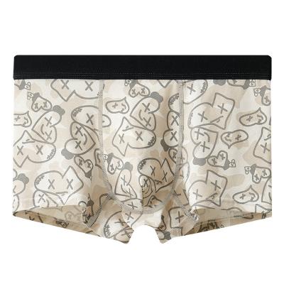 China The new trend of men's shorts pure cotton wholesale teenage flat corner middle waist four corners cotton crotch men's underwear for sale