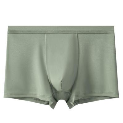 China Pure color modal men's underwear traceless large size stretch men's boxers short underwear for sale