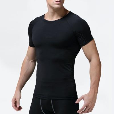 China quick dry comfortable fast dry tight tops gym running fitness wholesale sport wear t shirt for men for sale