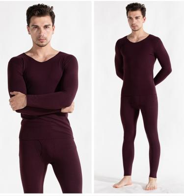 China Seamless Heating Double-Sided Derong V-Neck Thermal Underwear For Men for sale