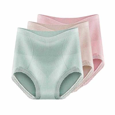 China Anti-bacterial women's close-in underwear women's hip lift  traceless  high waist large size  female panty for sale