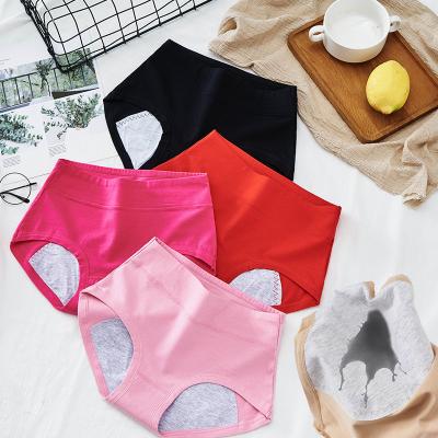 China Cotton fabric Menstrual Pants Period Pants Panties For Women sanitary knickers middle-waisted for sale