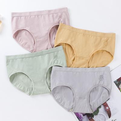 China Women High Quality Nylon Briefs Young Girls Comfort Underwear Seamless Panties Free Size for sale