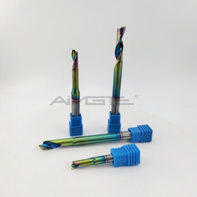 AMG Single Flute CNC Bit cutting tool with precision edge