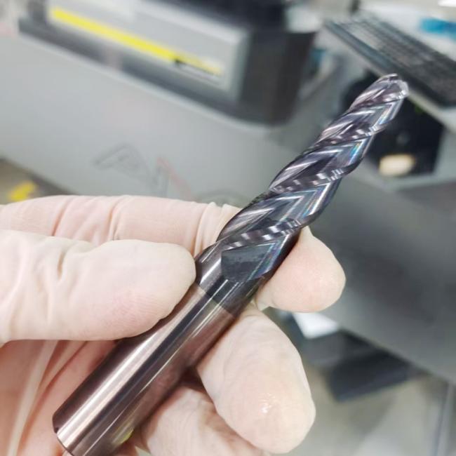 HF25 Carbide Taper End Mill for precision machining