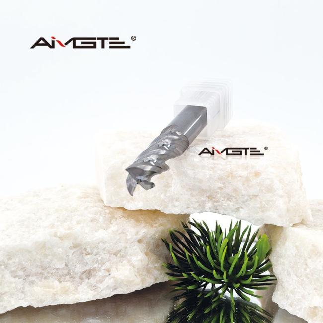 AMG short blade round nose end mill for precision aluminum machining