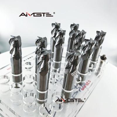 China 4 Flutes Carbide End Mill Bit For Aluminium , Customized Finishing CNC Milling Cutter for sale