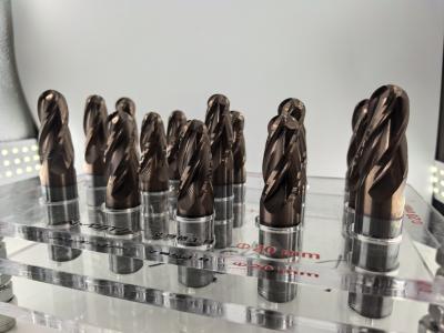 China Customized Carbide Tool 4 Flute Tapered Ball Nose End Mill Anti Vibration For Precision Machining for sale