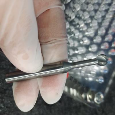 China AlTiN Coating Customized Carbide Tool Lollipop Ball End Mill For Deep Undercuts for sale