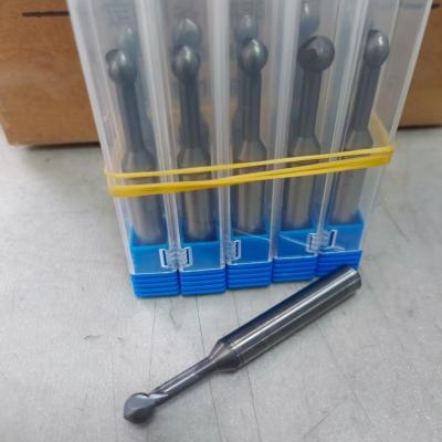 China AlTiN Coating Customized Carbide Tool Lollipop Ball End Mill For Deep Undercuts for sale