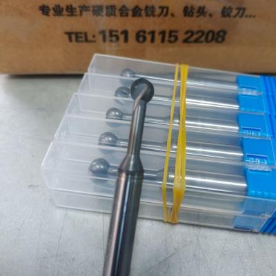 China AlTiN Coating Customized Carbide Tool Lollipop Ball End Mill For Deep Undercuts for sale