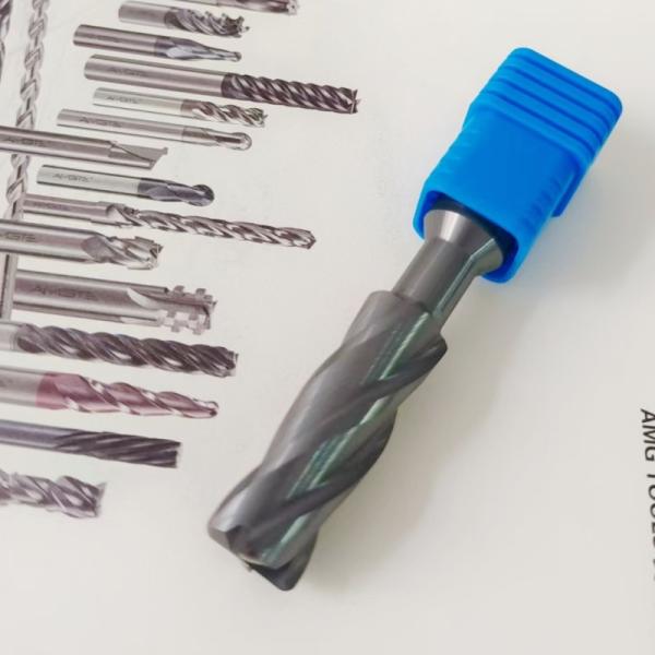 Quality Custom Size 4 Flute Carbide End Mill Bits For 62HRC Hardened Steel Machining for sale