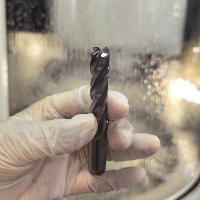 China Smooth Finish Solid HM Flat Bottom Drill Bit Anti Vibration For Aluminium Copper Brass for sale