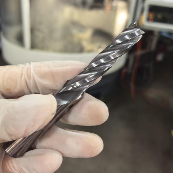 Quality Smooth Finish Solid HM Flat Bottom Drill Bit Anti Vibration For Aluminium Copper for sale