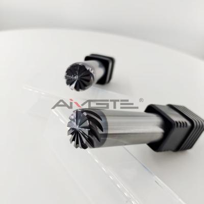 Cina Fresa in metallo duro personalizzata D20mm, 12 scanalature, raggio d'angolo, per stampi e matrici in vendita