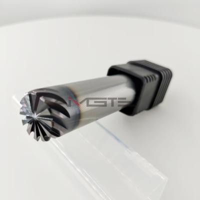 Cina Fresa in metallo duro personalizzata D20mm, 12 scanalature, raggio d'angolo, per stampi e matrici in vendita