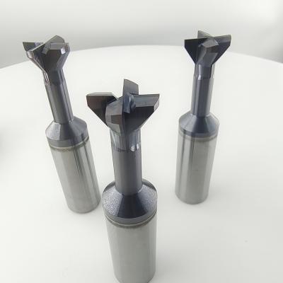China High Precision GU25UF Carbide Dovetail Cutter PVD Coating For Plastic Moulds for sale