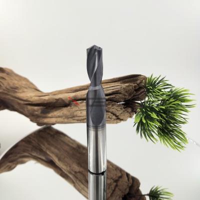 China TiAlN Coated Carbide Through Coolant Drill For Engine Block Deep Hole Machining for sale