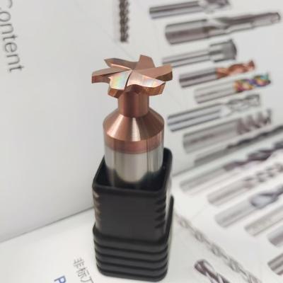 China High Precision Carbide T Slot Milling Cutter 6 Flutes End Mill For Assembly Platforms for sale