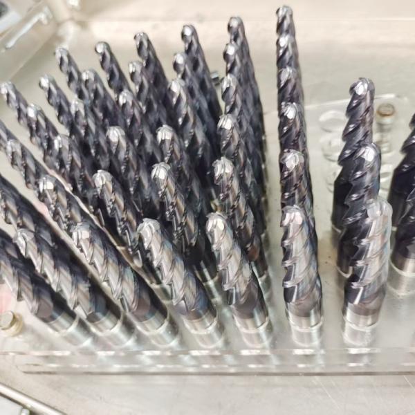 Quality Customized HF25 Carbide Taper End Mill Cutter 4 Degree For Deep Cavity Slope for sale