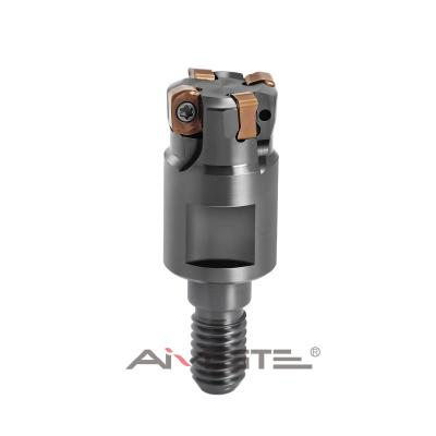 China EXN02R Double Side Hardening Fast Feed Locking Teeth Milling Head LNMU0202 Blade Carbide Material Fast Feed Milling Rod for sale