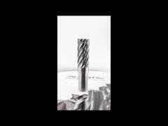 Multi Flute Carbide Milling Cutter Precision Cutting Tools For Batch Manufacturing