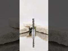 High Cutting Efficiency and Smooth Chip Evacuation Low Helix Flat End Mill for Aluminum