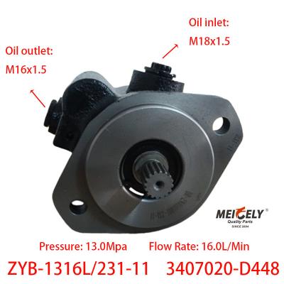 Cina Parti del motore ZYB-1316L/231-11 Weichai Deutz Power Steering Pump in vendita