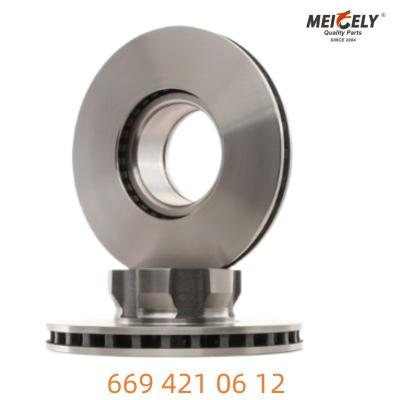 China Acero forjado 669 421 06 12 Disco de freno de resistencia inigualable para Mercedes-Benz en venta
