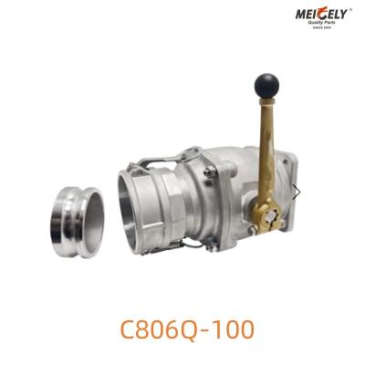 China C806Q-100 Durable Unloading Ball Valve For Heavy-Duty Tank Trucks for sale