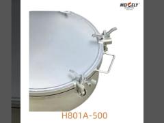 溶接タイプ ステンレス鋼H801A-500 タンクトラック用 マンホールカバー