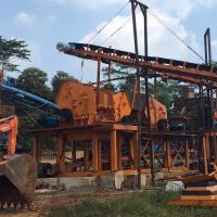 中国 ACモーターPF1007影響の砕石機30-50t/Hの横の粉砕機 販売のため