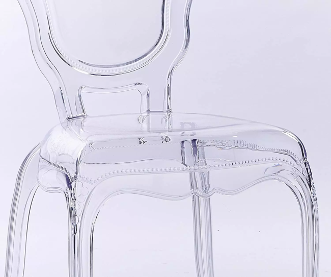 Clear acrylic banquet seating
