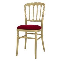 China Customized Gold Stackable Banquet Chairs Golden Reception Hall Chairs for sale