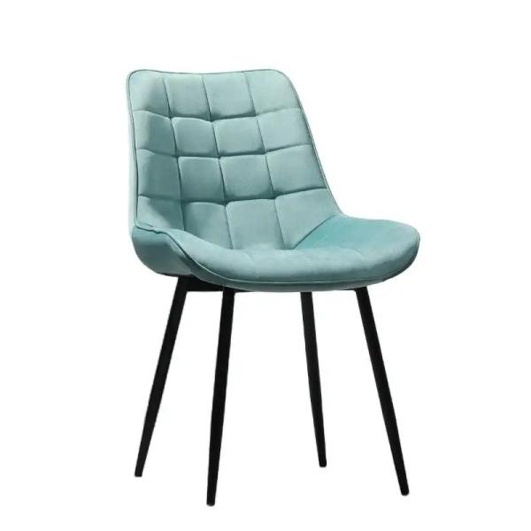 Bedroom Upholstered Green Dining Chairs Velvet Fabric Home Furniture