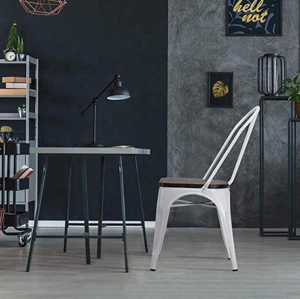 Cafe Tolix Style Dining Chairs Tolix Side Chair Stackable Metal Dining Chair